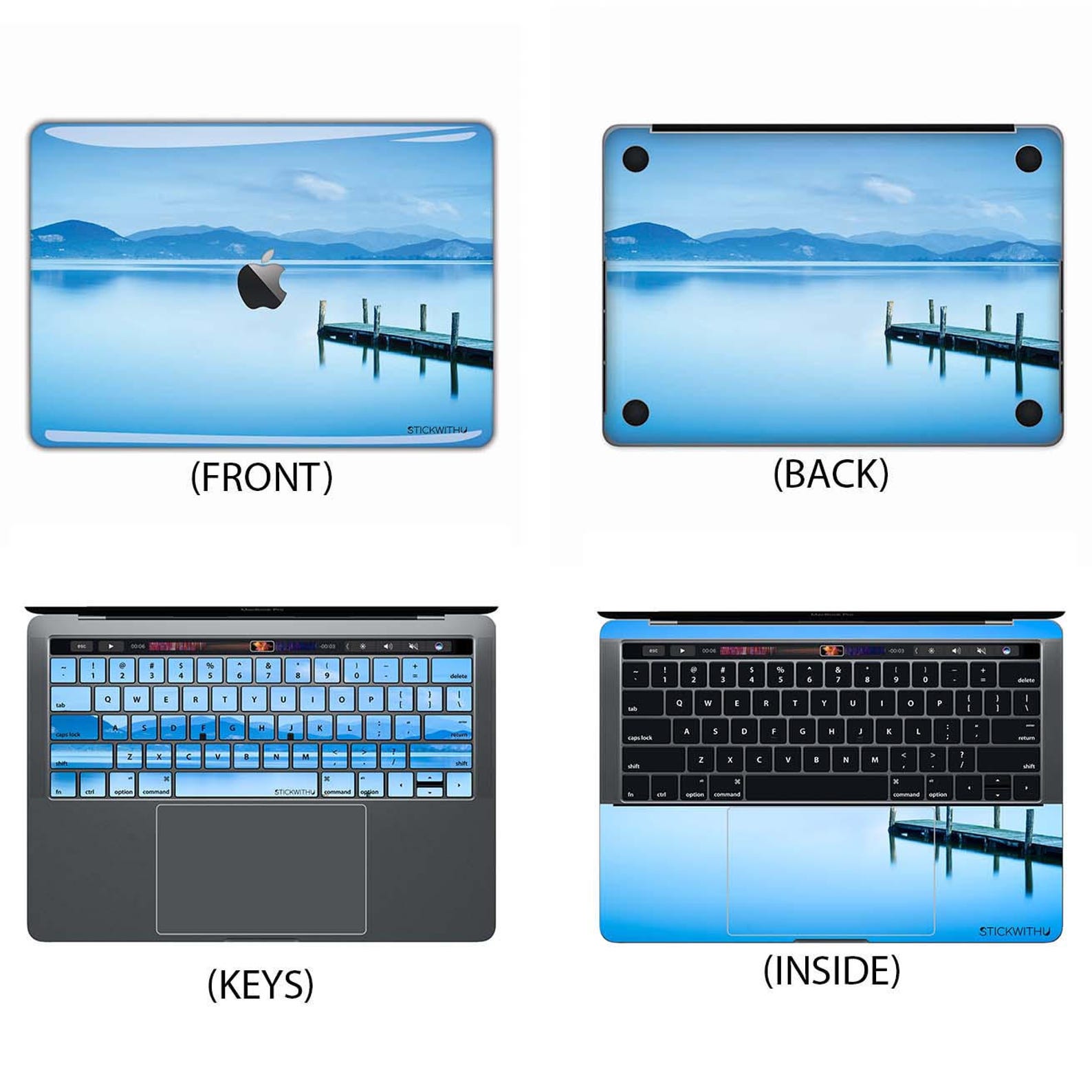 MacBook Decal Blue MacBook Skin Water MacBook Sticker Sky MacBook ...