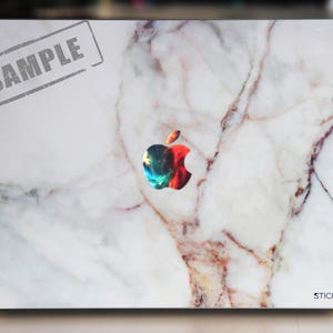 Rainbow Apple MacBook Decal Retro Apple Logo MacBook Sticker GLOWING ...