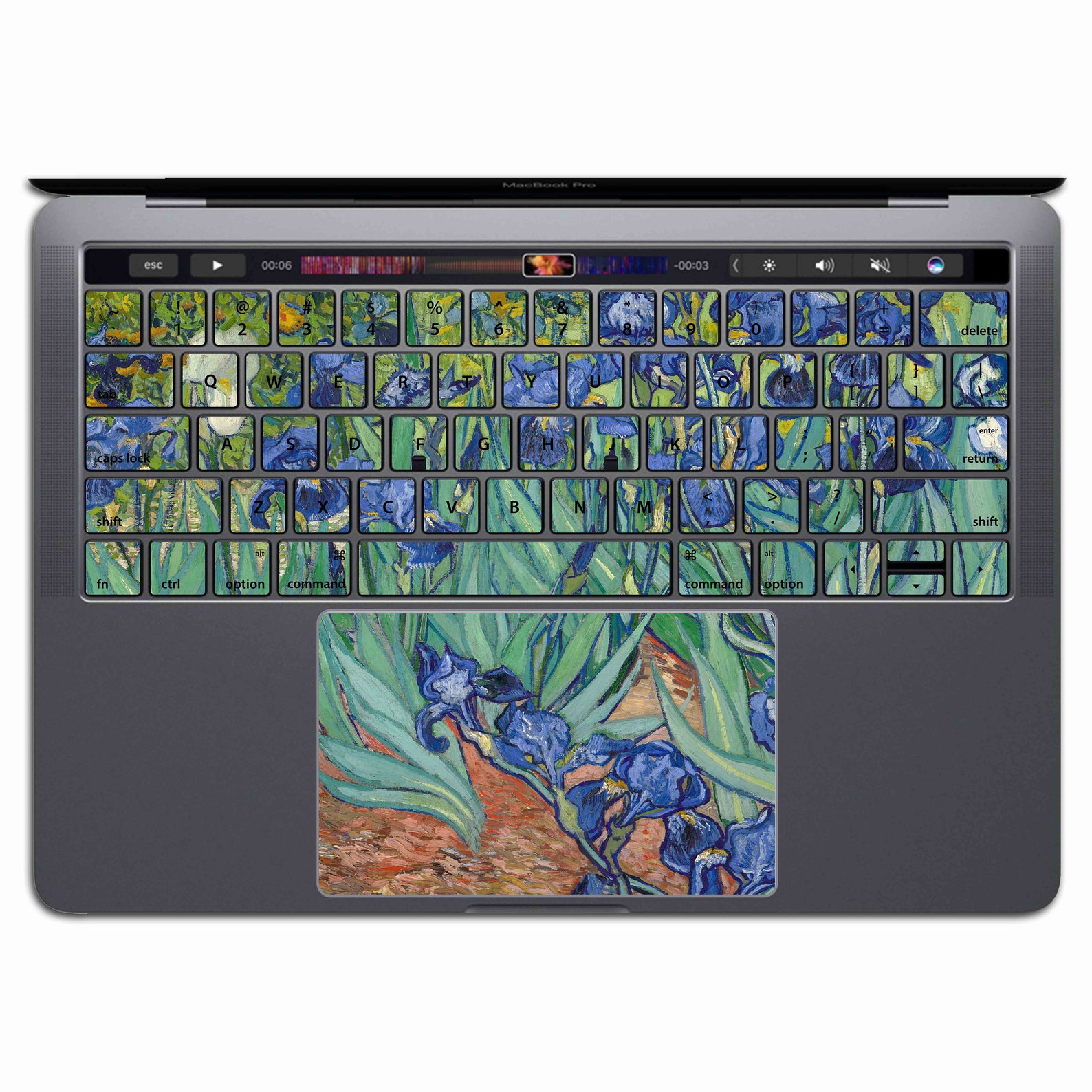 MacBook Keyboard Sticker Van Gogh | MacBook Keyboard Decal Air 13 ...