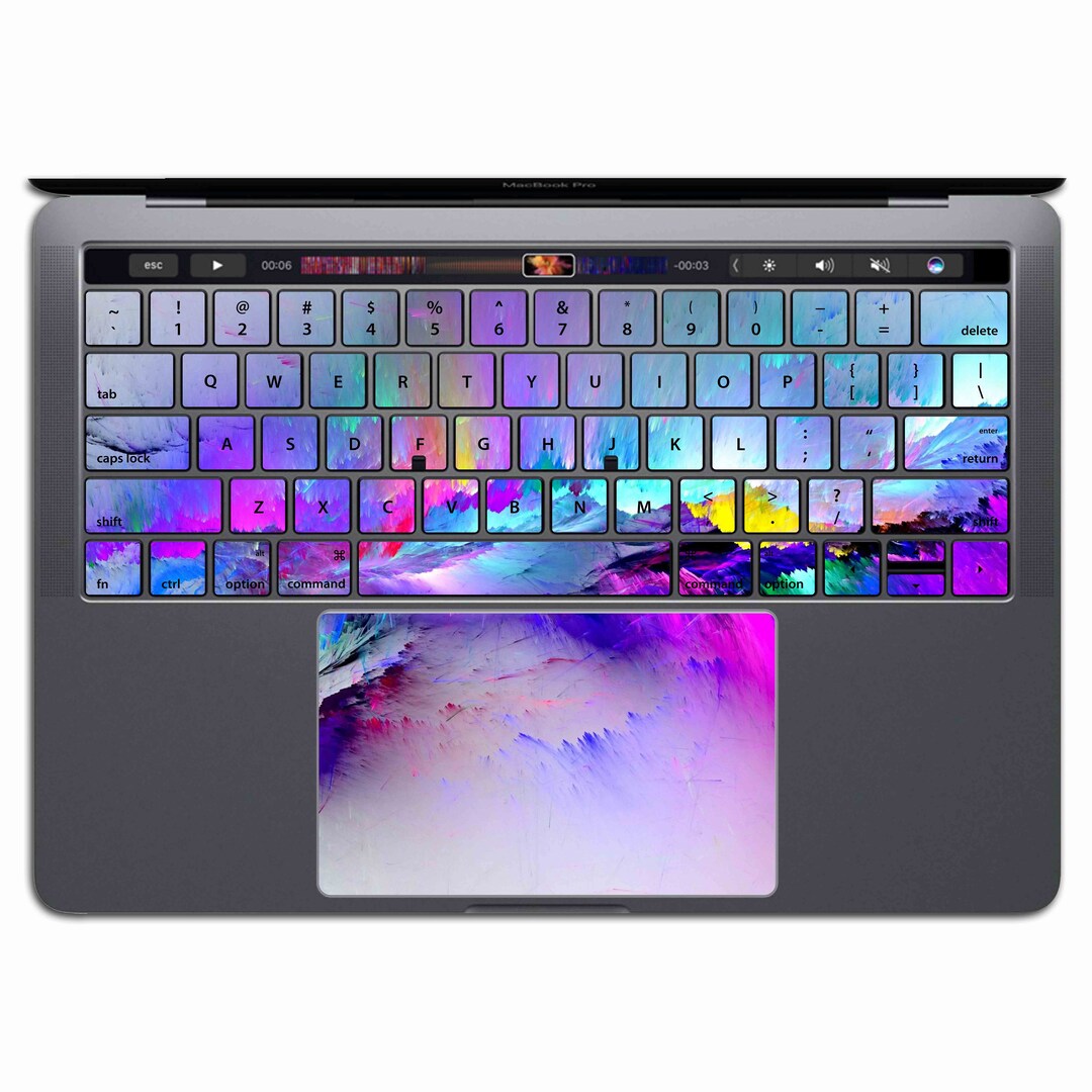 Purple MacBook Keyboard Stickers | MacBook Keyboard Decal Vinyl 13 Inch ...