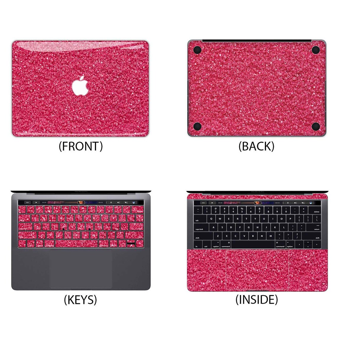 Red Glitter Macbook Skin Macbook Decal Pink Macbook Retina | Etsy