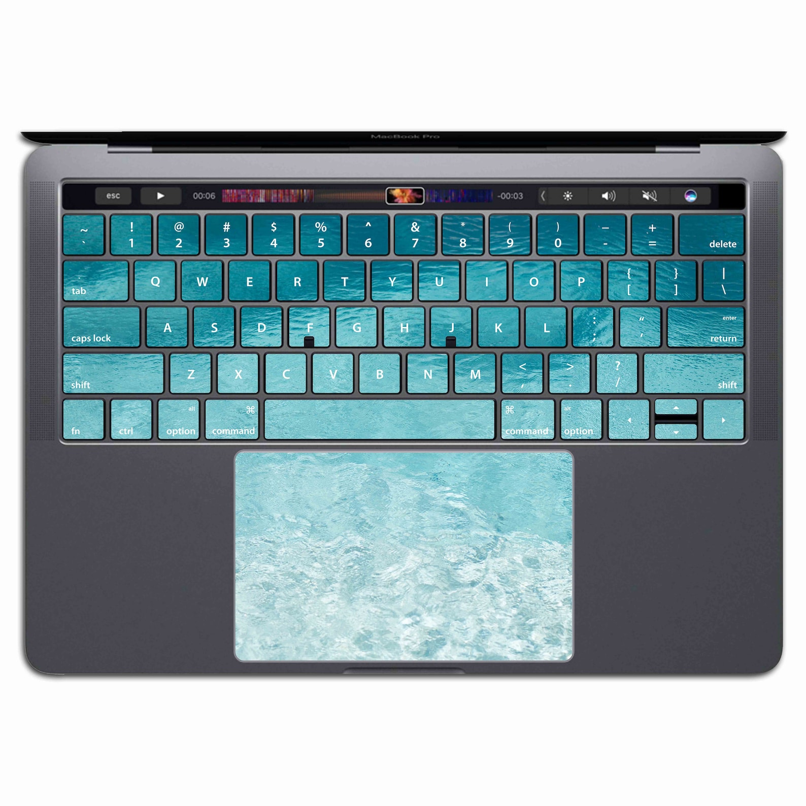 Blue Ocean Macbook Keyboard Stickers Water Macbook Keyboard - Etsy Canada