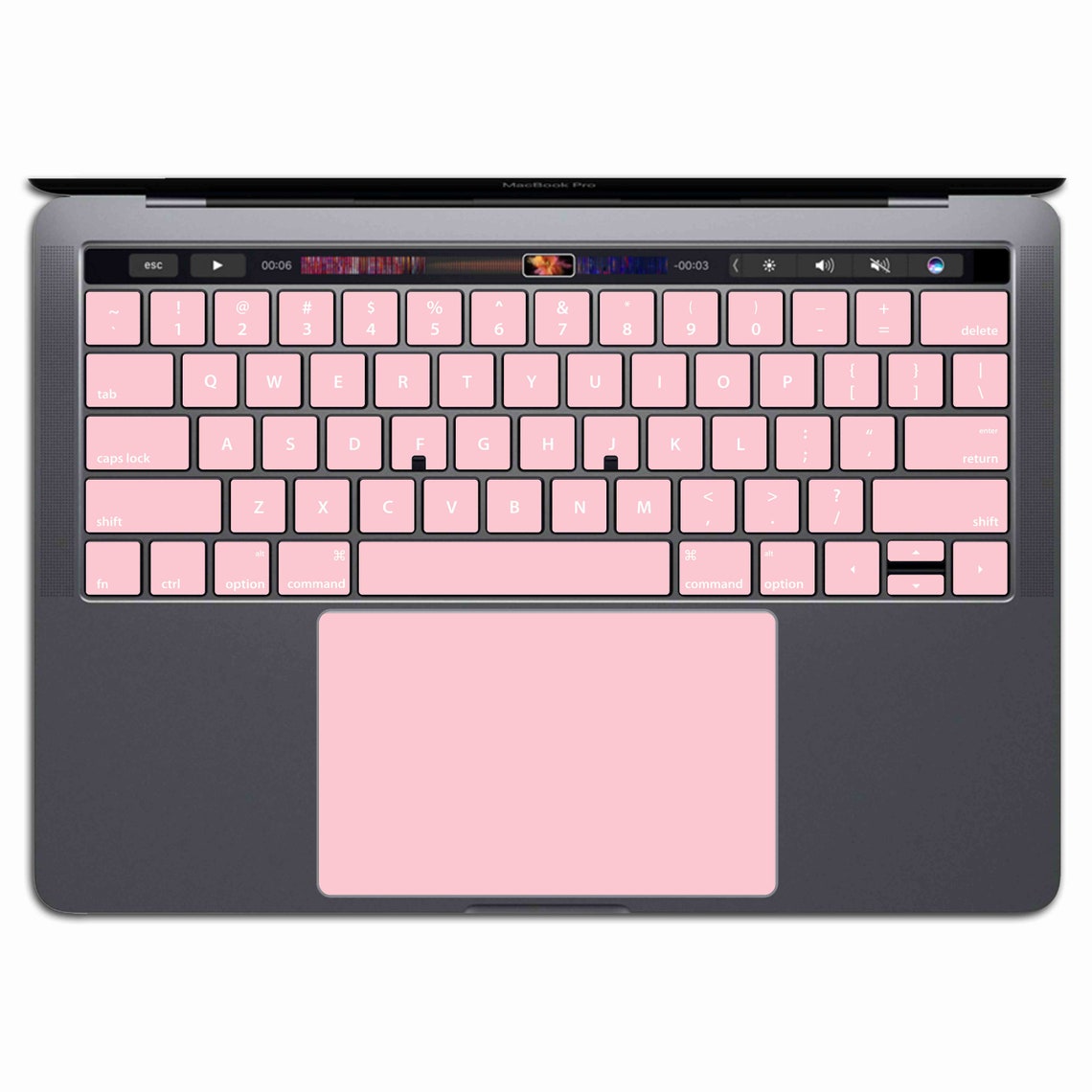 Pastel Pink Keyboard Stickers | MacBook Keyboard Decal Decal Pink Vinyl ...