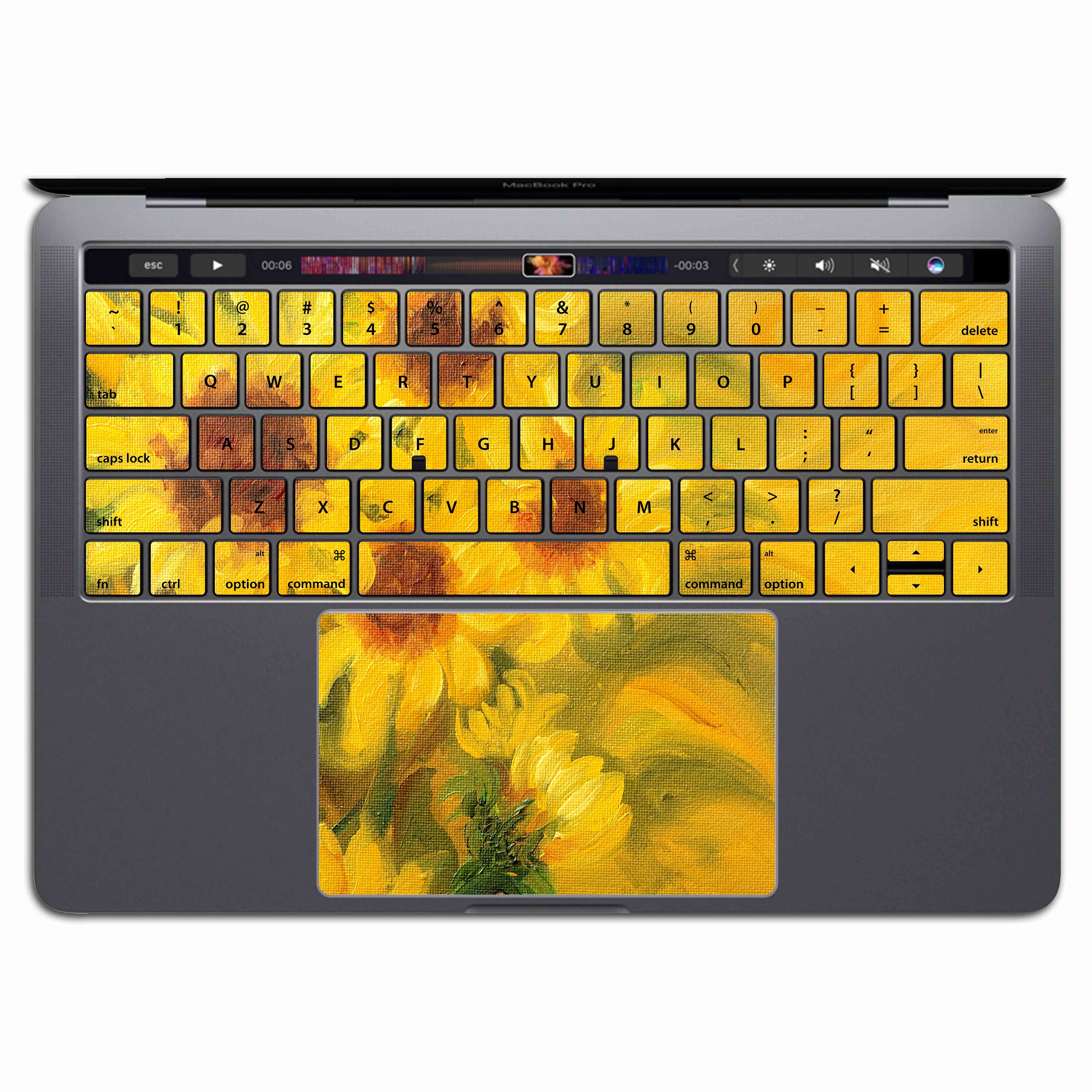 Macbook Keyboard Stickers Sunflower Macbook Keyboard Decal | Etsy
