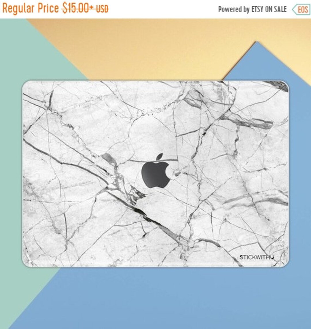 Marble MacBook Skin MacBook Sticker Cover MacBook Skin White Marble ...