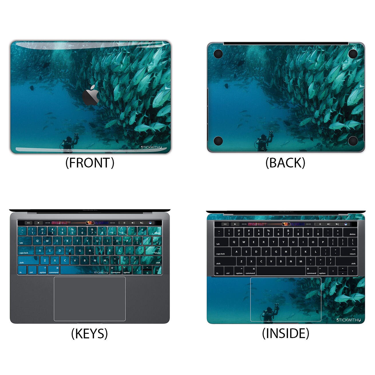 Fish MacBook Skin | Ocean MacBook Sticker Cover MacBook Skin Sea ...