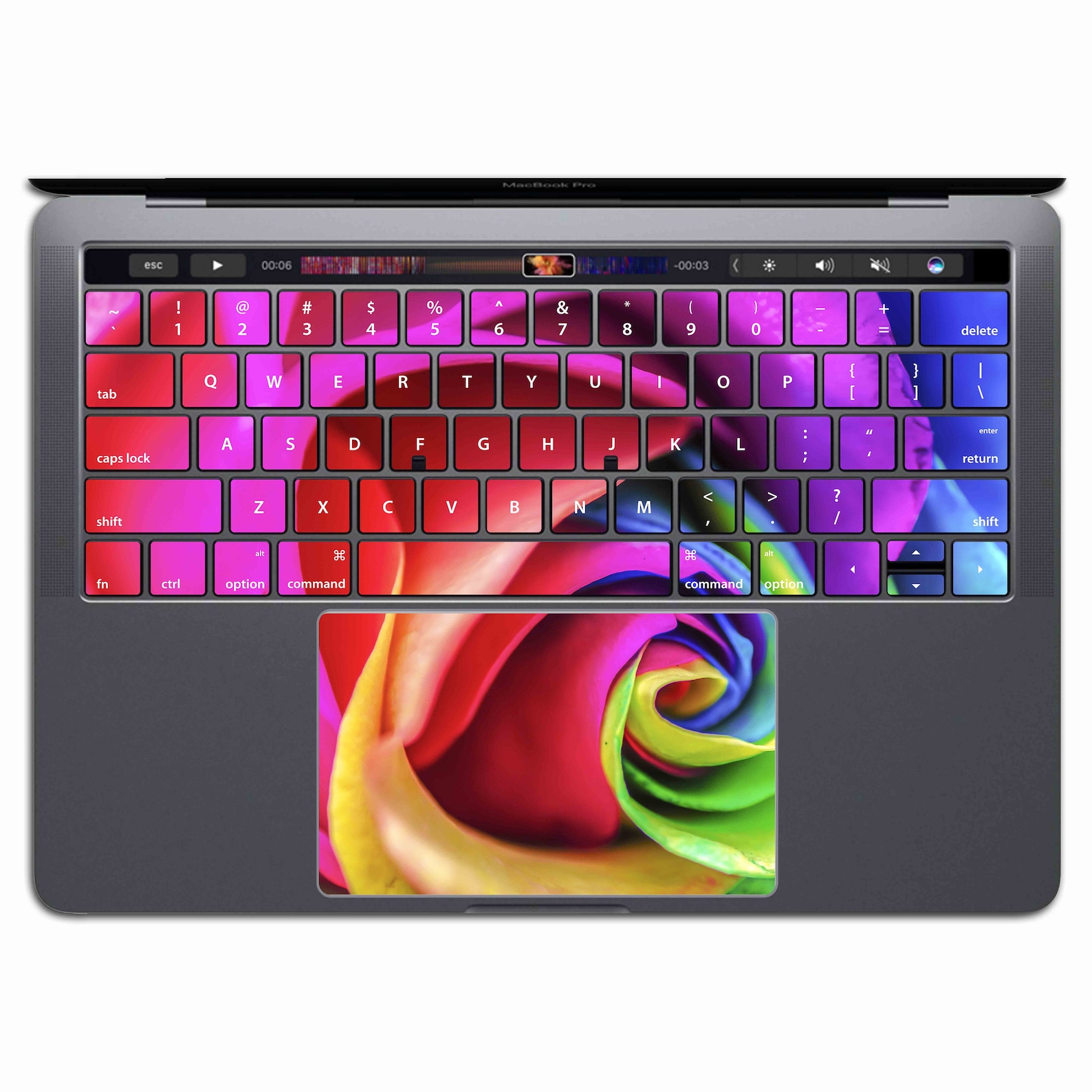 Macbook Keyboard Stickers Rainbow Macbook Keyboard Decal | Etsy