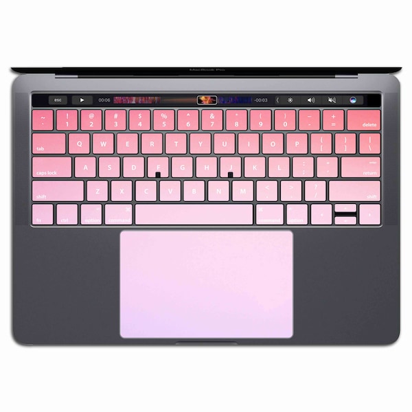 Pink MacBook Air Keyboard Stickers - Etsy