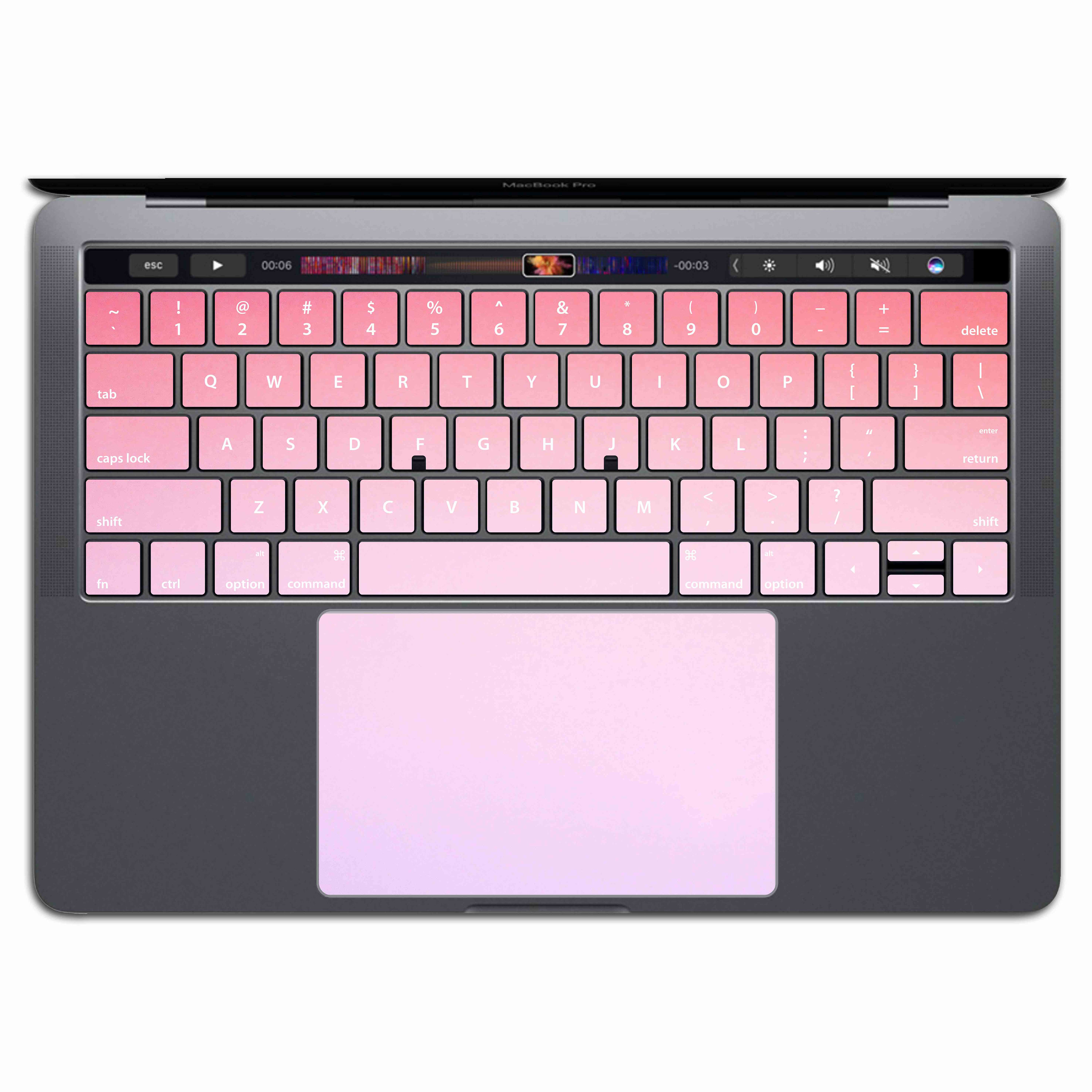 Pink Apple Laptop Keyboard