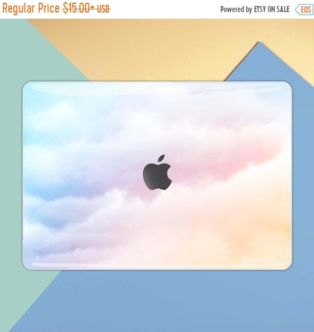 Pastel MacBook Skin Pink MacBook Decal MacBook Sticker Watercolor ...