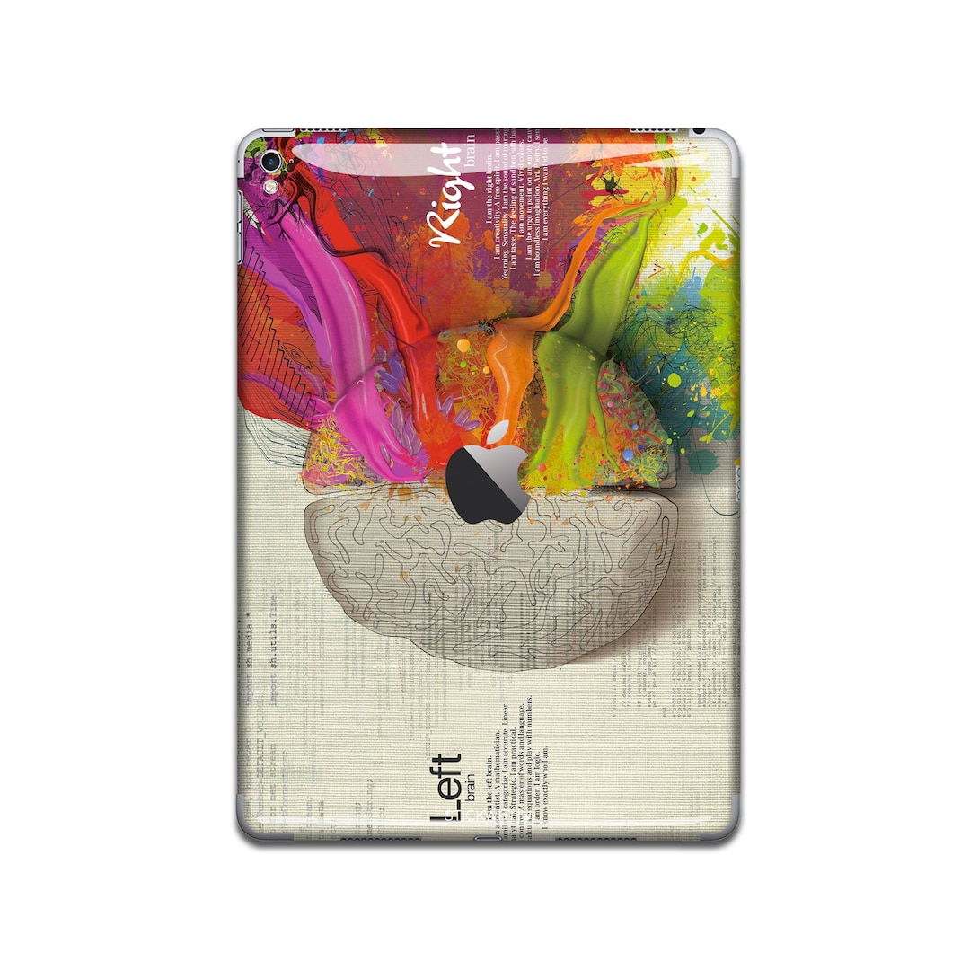 Painting iPad Skin Sticker Left Right Brain iPad Case iPad Decal Art ...