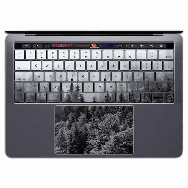 Black MacBook Air Keyboard Stickers - Etsy