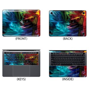 Rainbow MacBook Skin Paint Texture MacBook Decal Art MacBook Sticker ...