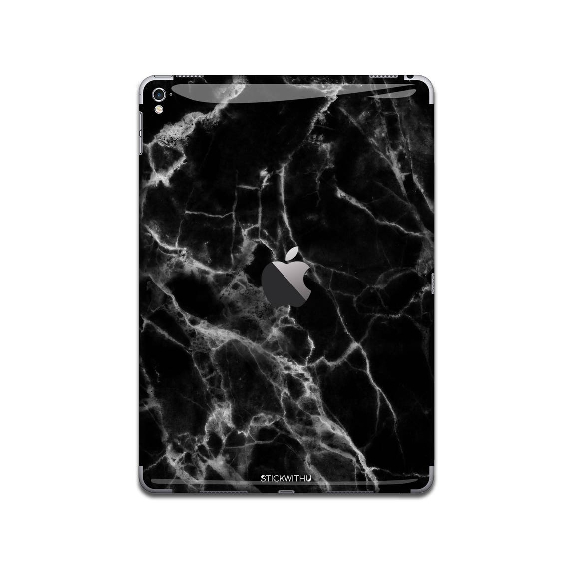 Black Marble iPad Skin Sticker Marble iPad Case Black Marble iPad Decal ...