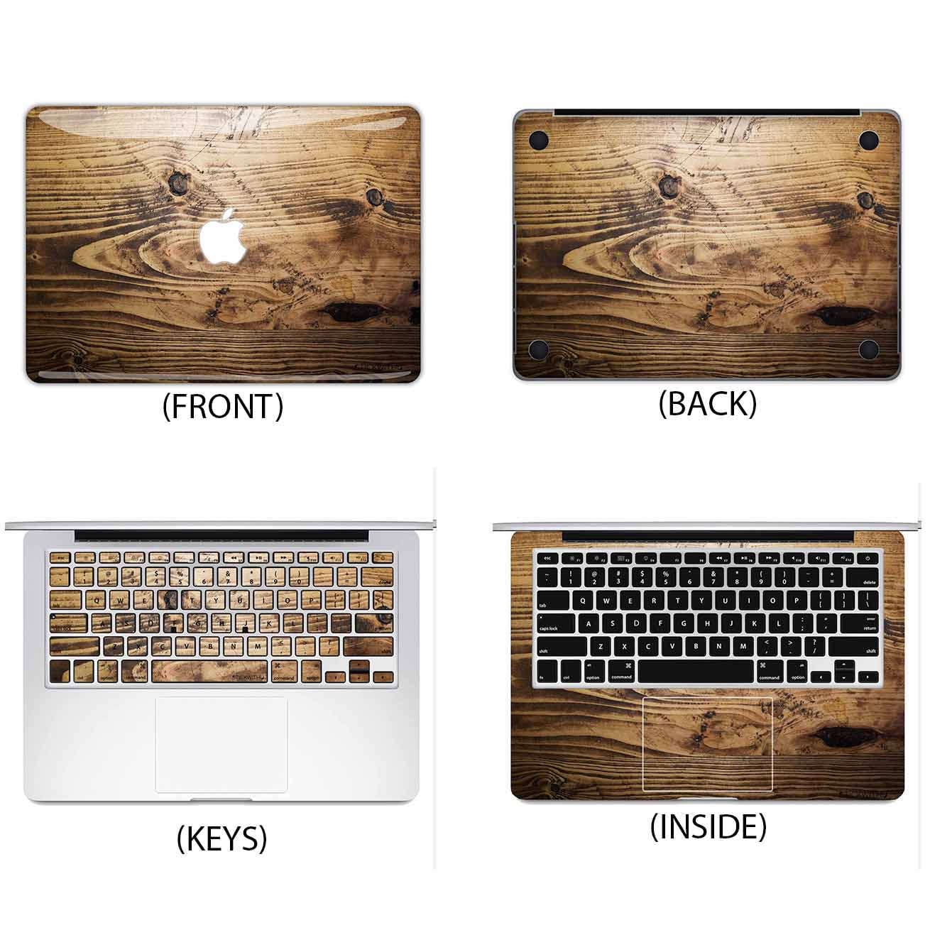 Wood Macbook Sticker Wood Macbook Skin Wood Macbook Decal Wood | Etsy