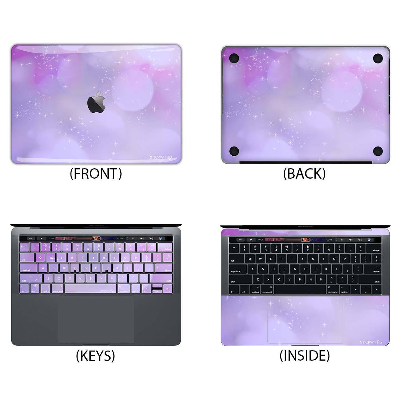 Purple Macbook Skin Pastel Macbook Decal Glitter Macbook | Etsy