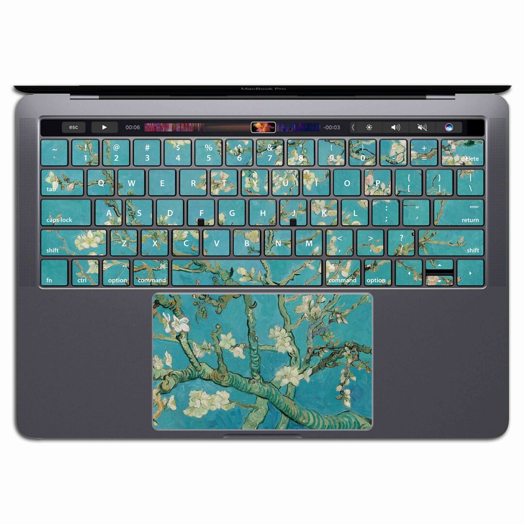 Keycal Van Gogh MacBook Keyboard Stickers Almond Blossom MacBook ...