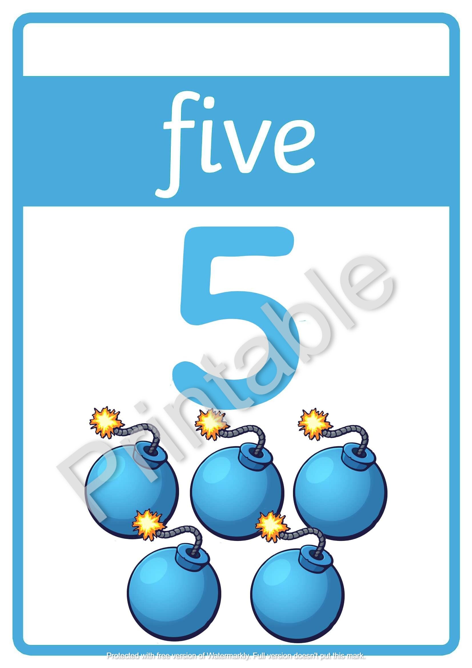 10 Printable Numbers Posters. Numbers 0-10. Wall Charts Classroom ...