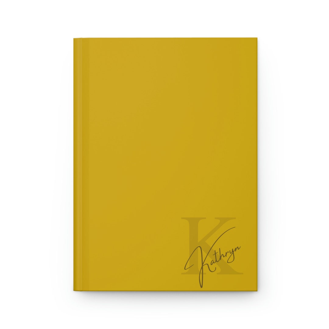 Yellow| Customized Journal | Personalized Notebook | Mustard Yellow ...