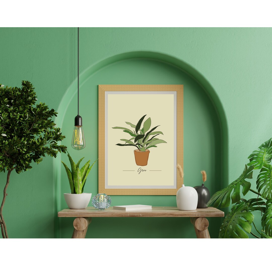 Grow Wall Art | Boho Wall Art | Printable Wall Art | Art Wall Prints ...