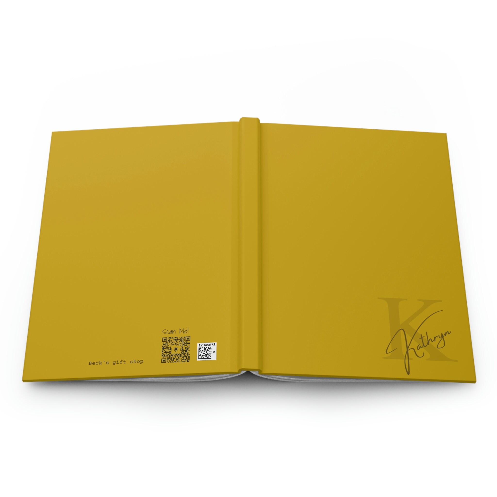 Yellow| Customized Journal | Personalized Notebook | Mustard Yellow ...
