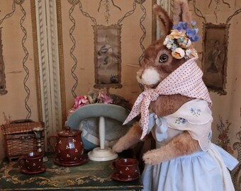 Victorian Christmas Rabbit - Etsy