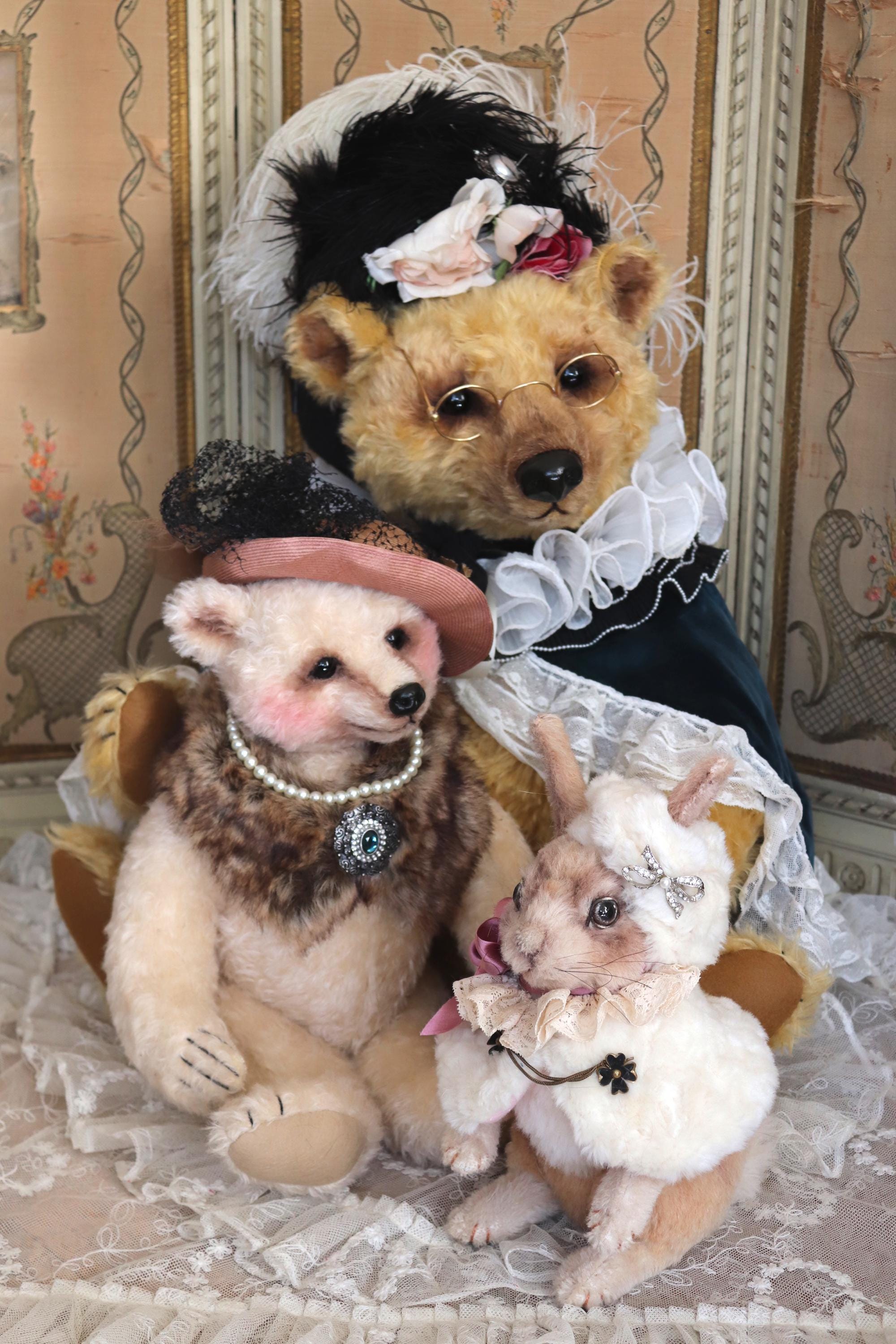 BEL AMI BEARS Presents "lady Malvina" , a Classical Antique Style Bear ...