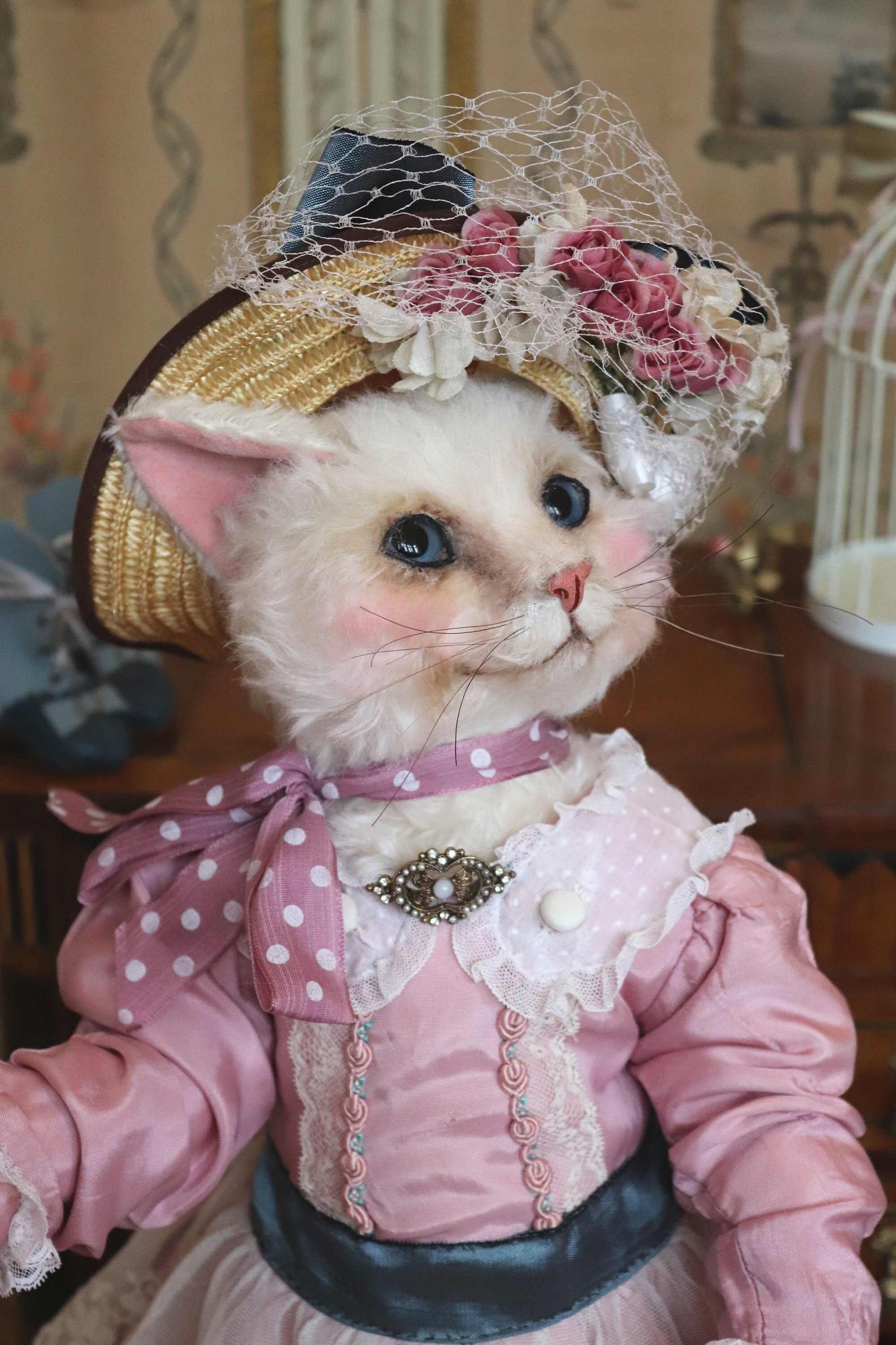 CHATEAU MIJOU Presents lily, a Victorian Cat, Humanized Dressed Cat ...