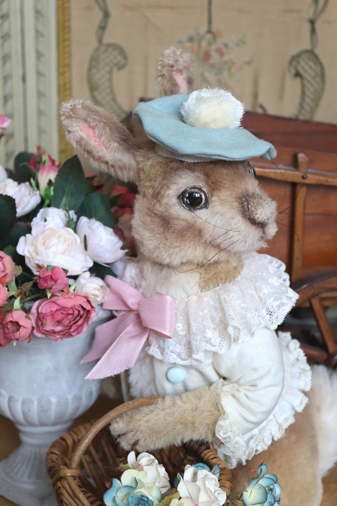CHATEAU MIJOU Antique Style Rabbit "amelie" , Victorian Mohair Rabbit ...