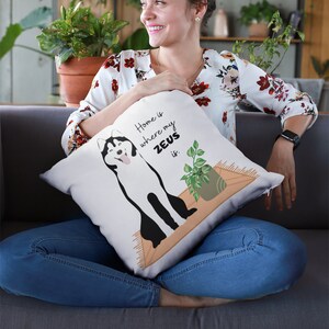 Personalized Siberian Husky Pillow, Custom Dog Pillow, Gift for Dog ...