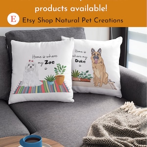 Personalized Siberian Husky Pillow, Custom Dog Pillow, Gift for Dog ...