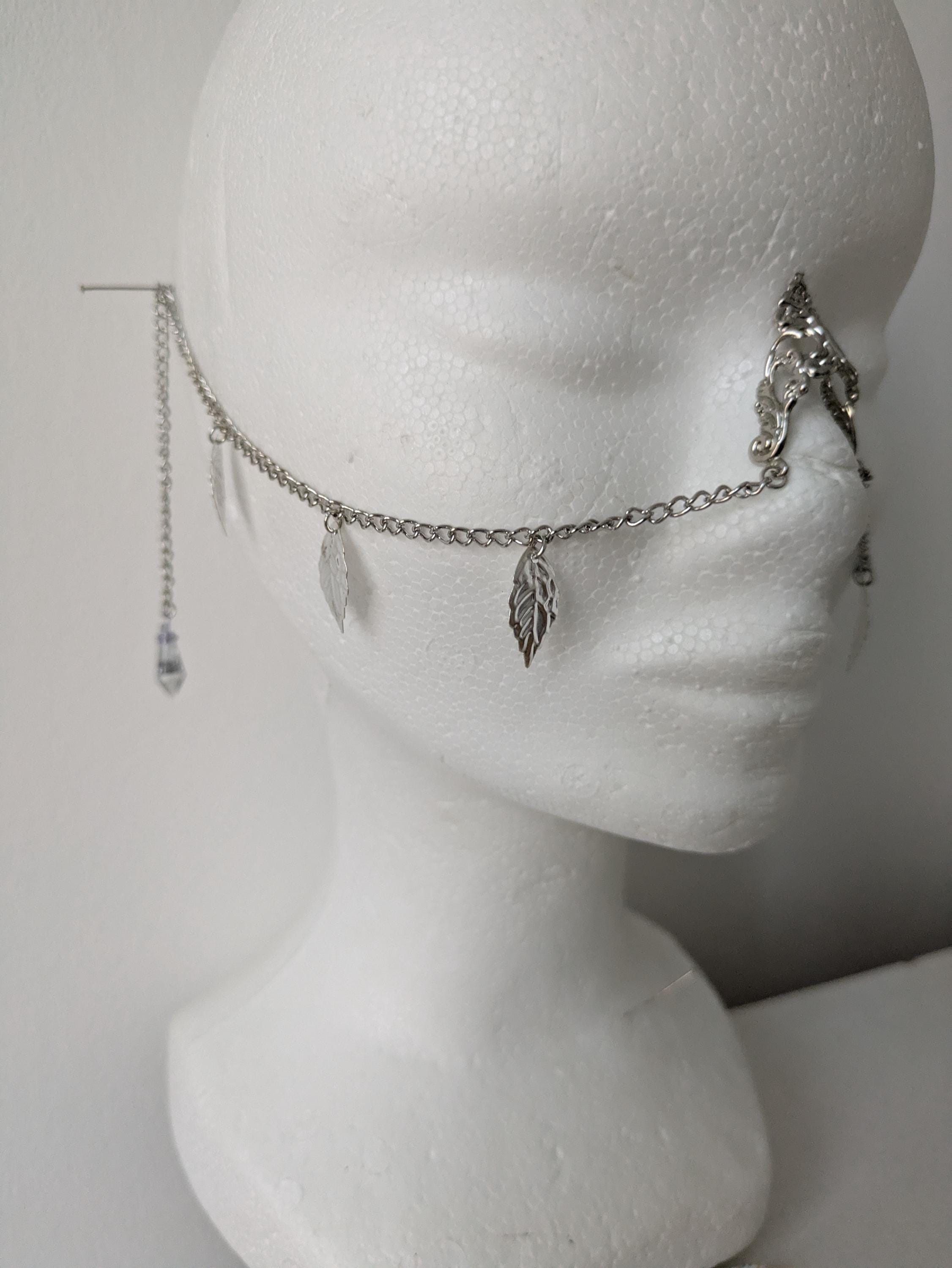 Nose Chain, Nose Bridge Cuff, Face Chain Jewelry, Faux Piercing, Face ...