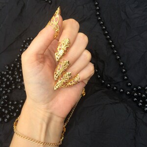 Full Set Hand Armor Jewel Hand Chain Wrist Bracelet & Fingers Rings ...