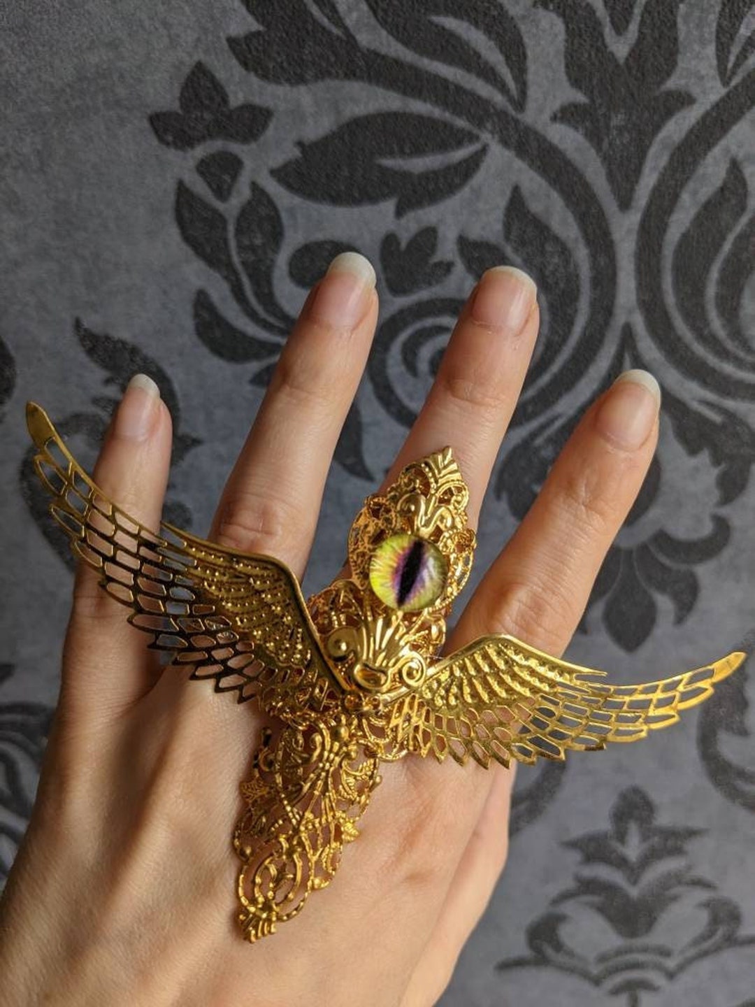 Biblically Accurate Angel Ring Eye Wings Finger Armor - Etsy