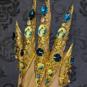 One Hand (hand Armor Jewel) and 5 Articulated Full Finger Armor Rings ...