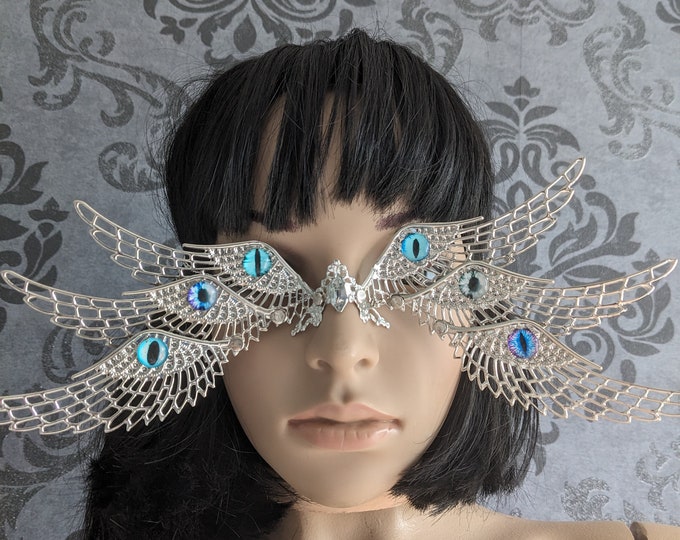 Biblically Accurate Angel Semi Blind Mask, Angel Face Piece, Winged ...