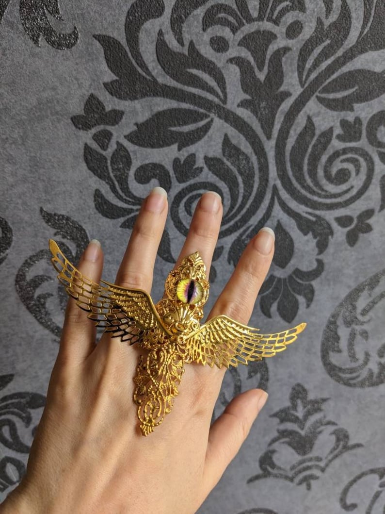 Biblically Accurate Angel Ring Eye Wings Finger Armor - Etsy