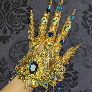One Hand (hand Armor Jewel) and 5 Articulated Full Finger Armor Rings ...