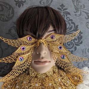 Biblically Accurate Angel Semi Blind Mask, Angel Face Piece, Winged ...