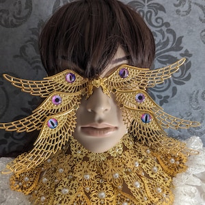 Biblically Accurate Angel Semi Blind Mask, Angel Face Piece, Winged ...