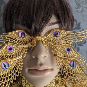 Biblically Accurate Angel Semi Blind Mask, Angel Face Piece, Winged ...