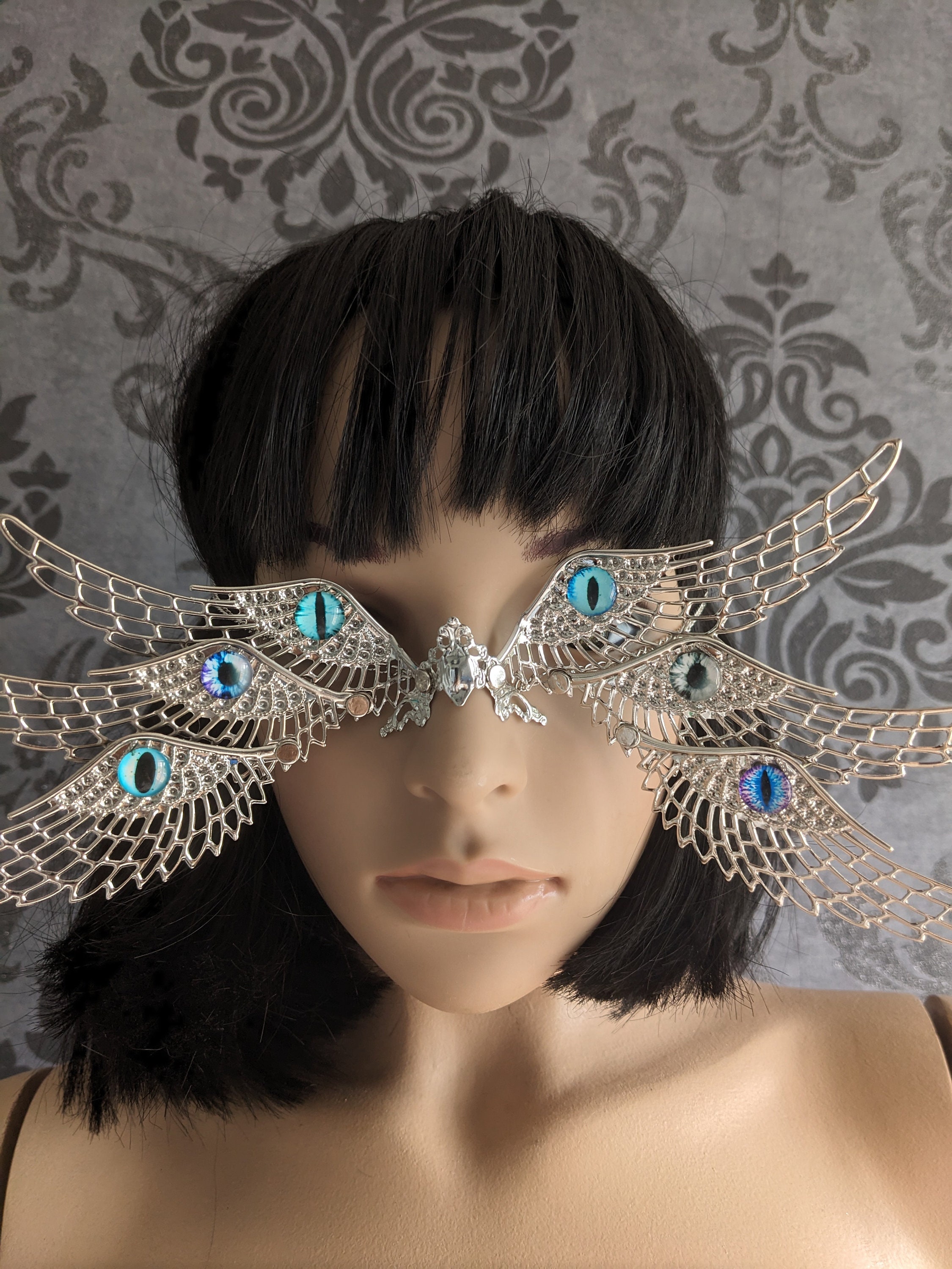 Biblically Accurate Angel Semi Blind Mask, Angel Face Piece, Winged ...