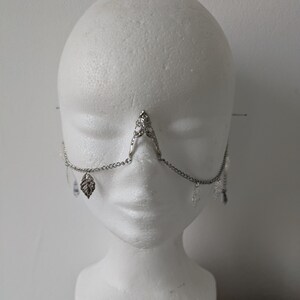 Nose Bridge Cuff, Without Piercing, Face Harness Jewel in Chains ...
