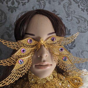 Biblically Accurate Angel Semi Blind Mask, Angel Face Piece, Winged ...