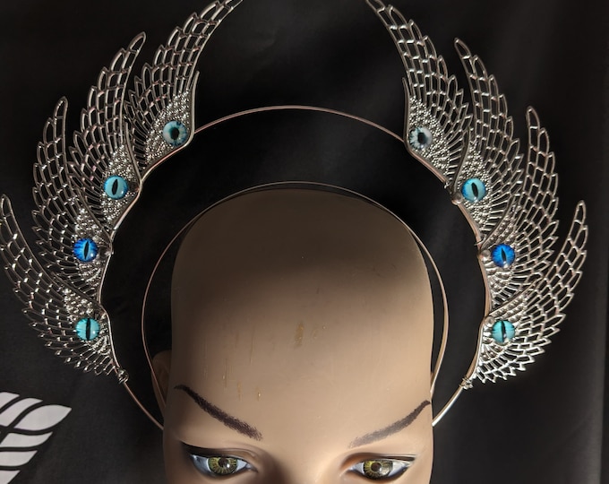 Angelic Silver Halo Head Piece, Biblically Accurate Angel Crown ...