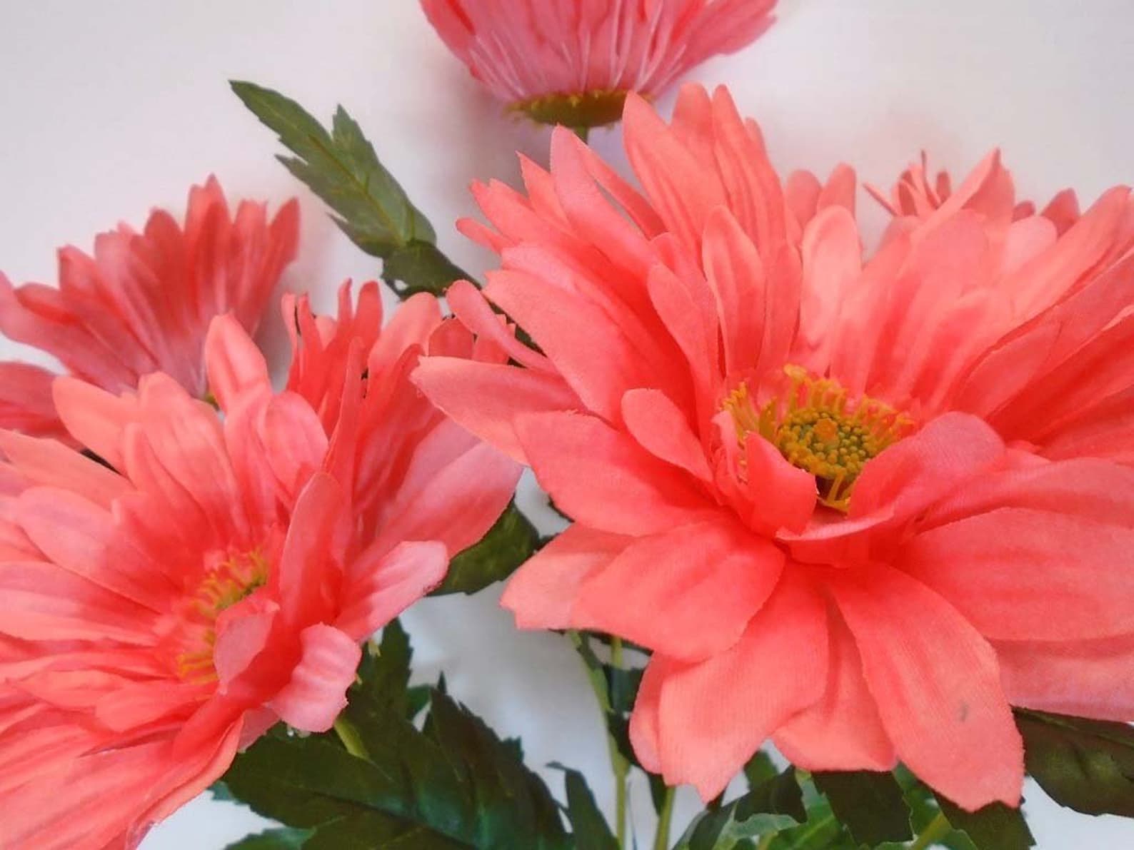 Jumbo Gerbera Daisy 7 Artificial Silk Flowers 21 Bouquet | Etsy