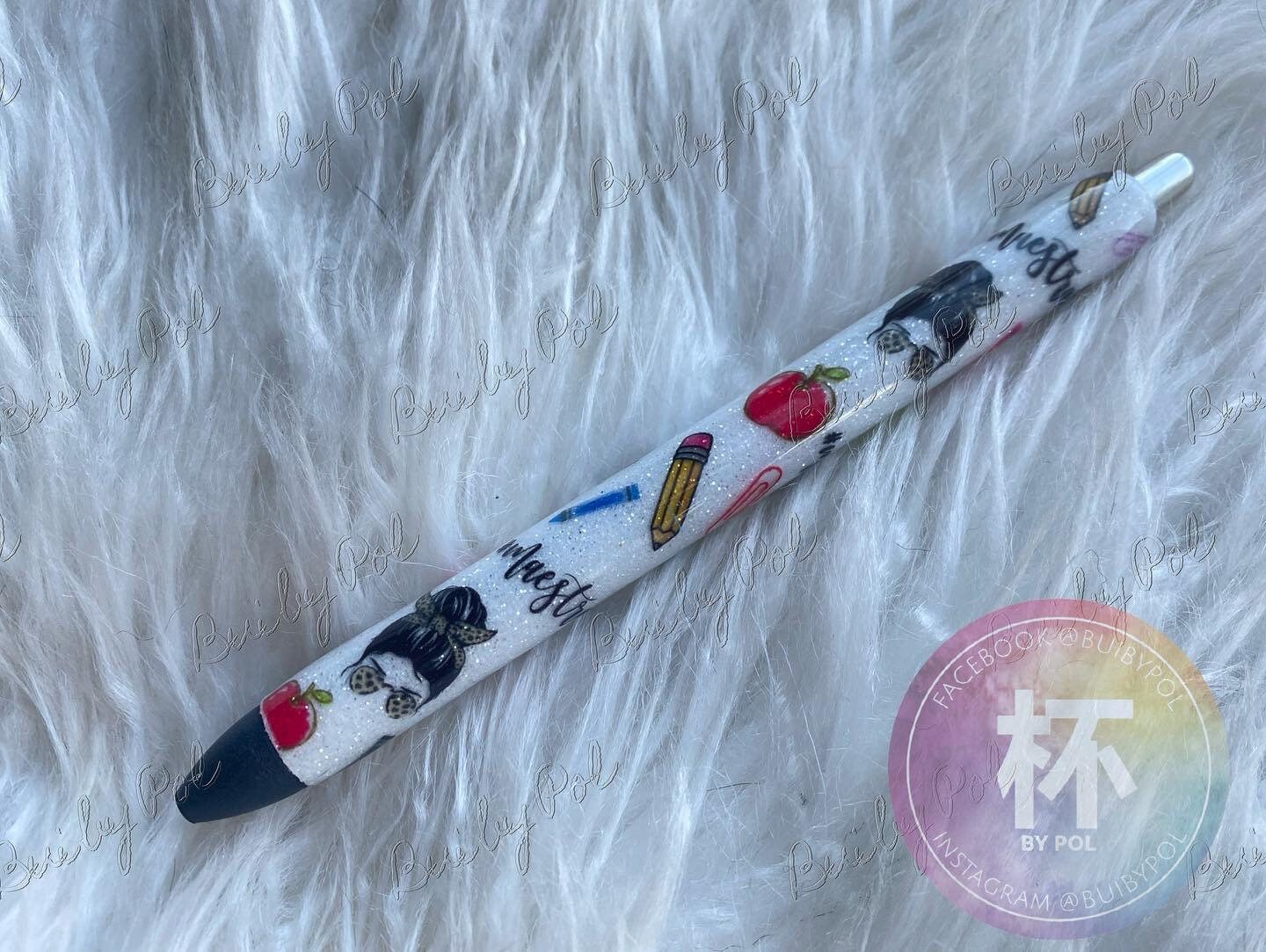Teachers Life Pen Wrap // Waterslide // Glitter Pen // PNG - Etsy