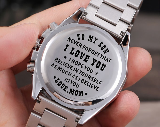 To My Son Never Forget That I Love You I Hope You From Mom Engraved ...
