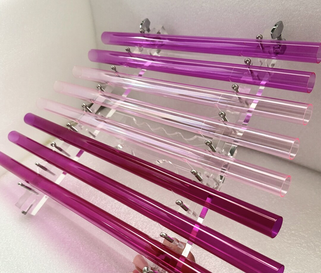 Crystal Singing Harp With Chakras Set Pink Color C D E F G A B C ...