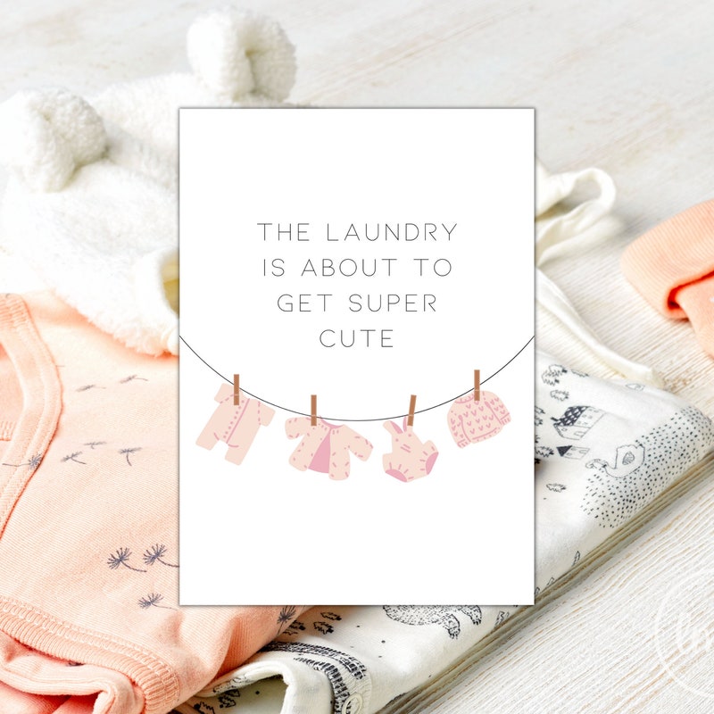 Cute Baby Clothes Card - Etsy